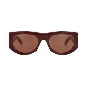 Gucci Cat Eye-frame Recycled Acetate Sunglasses 'burgundy/brown - Red