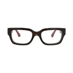 Gucci Square-frame Recycled Acetate Optical Frames 'havana/red/transparent - Brown