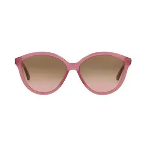 Chloé Round-frame Bio Acetate Sunglasses 'burgundy/brown - Red