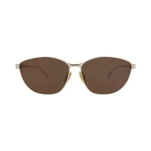 Balenciaga Cat Eye-frame Metal Sunglasses /brown - Gold