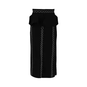 Alexander McQueen Peplum Midi Skirt