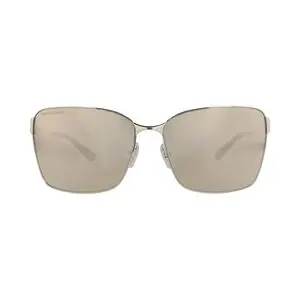 Balenciaga Square-frame Metal Sunglasses - Silver