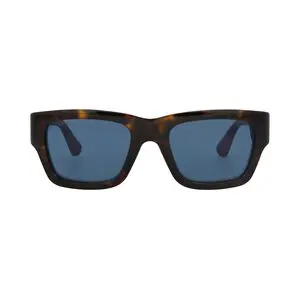 Gucci Square-frame Recycled Acetate Sunglasses 'havana/red/blue - Brown