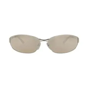 Balenciaga Square-frame Metal Sunglasses - Silver