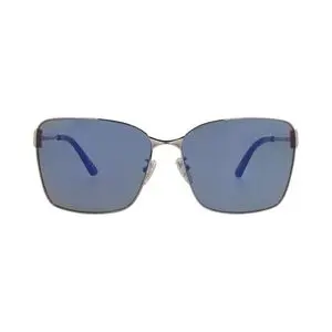 Balenciaga Square-frame Metal Sunglasses 'ruthenium/violet - Silver