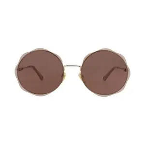 Chloé Round-frame Metal Sunglasses /brown