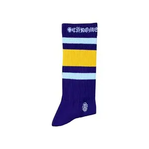 Chrome Hearts Striped Crew Socks - Yellow