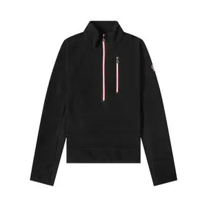 Moncler Quarter Zip Sweatshirt - Black