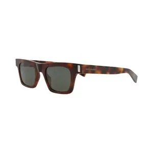 Saint Laurent Square-frame Recycled Acetate Sunglasses 'havana/grey - Brown