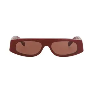 Gucci Square-frame Recycled Acetate Sunglasses 'burgundy/brown - Red