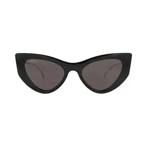 Gucci Cat Eye-frame Injection Sunglasses /gold/grey - Black