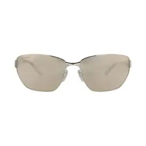 Balenciaga Cat Eye-frame Metal Sunglasses - Silver