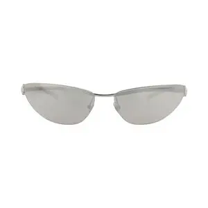 Gucci Cat Eye-frame Metal Sunglasses - Silver