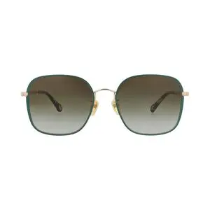 Chloé Square-frame Metal Sunglasses /green