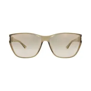 Saint Laurent Cat Eye-frame Bio Injection Sunglasses /brown - Yellow