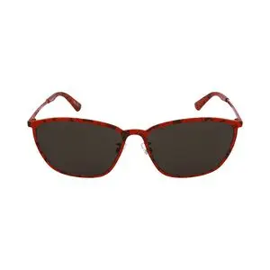 Balenciaga Square-frame Metal Sunglasses /grey - Red