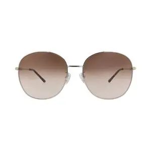 Gucci Round-frame Metal Sunglasses /brown - Silver