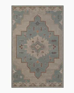 Quince Willa Wool Rug - Teal
