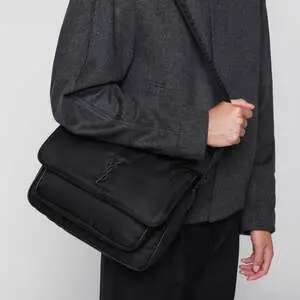 Saint Laurent Niki Recycled Nylon Messenger Bag