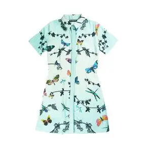 TRAMP IN DISGUISE Carmela Shirt Dress - Green