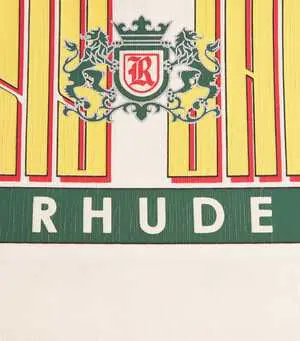 Rhude Cotton Trofeo Print T-shirt