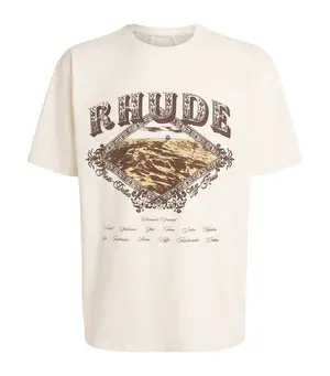 Rhude Cotton Dakar Print T-shirt