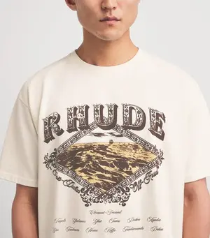 Rhude Cotton Dakar Print T-shirt