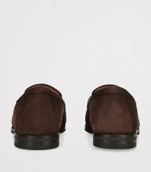 Santoni Suede Carla Loafers