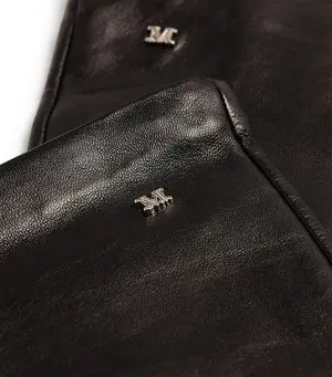 Max Mara Leather Elbow-length Gloves