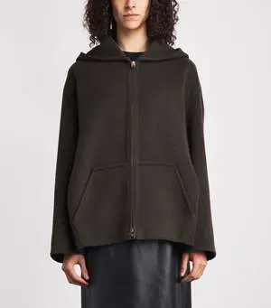 Khaite Virgin Wool Zip-up Hoodie