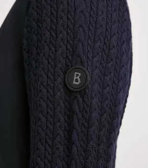 Bogner Virgin Wool Zisco Hybrid Jacket - Navy