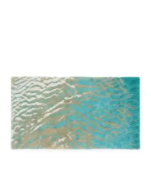 ABYSS & HABIDECOR Egyptian Cotton Beach Bath Rug - Turquoise