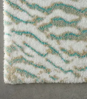 ABYSS & HABIDECOR Egyptian Cotton Beach Bath Rug - Turquoise