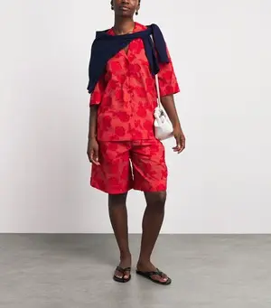 GANNI Floral Oversized Shirt