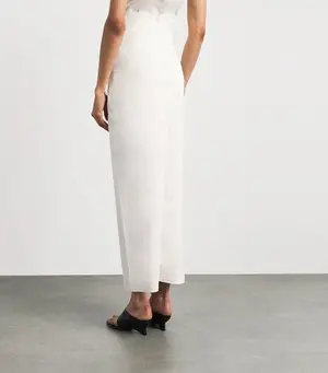 Issey Miyake High-rise Maxi Skirt