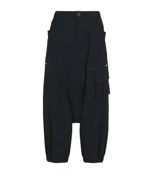 Issey Miyake Wide Leg Cargo Pants