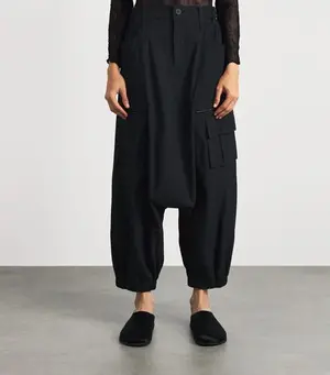 Issey Miyake Wide Leg Cargo Pants