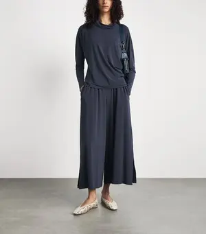 Issey Miyake Drape Jersey Cropped Trousers