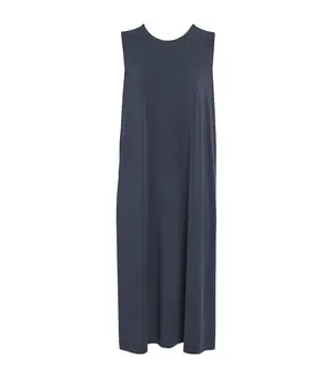 Issey Miyake Drape Jersey Sleeveless Midi Dress