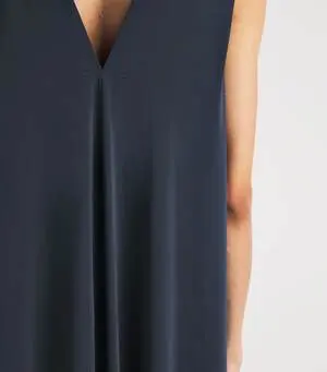 Issey Miyake Drape Jersey Sleeveless Midi Dress