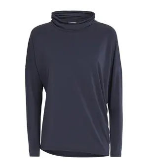 Issey Miyake Drape Jersey Long Sleeve Top
