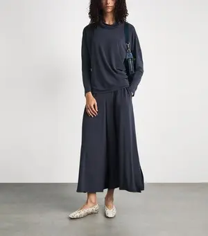Issey Miyake Drape Jersey Long Sleeve Top
