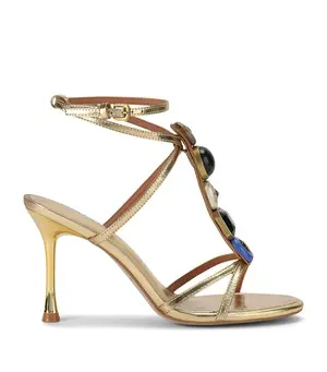 Kurt Geiger Gold Tone Sandals For Women