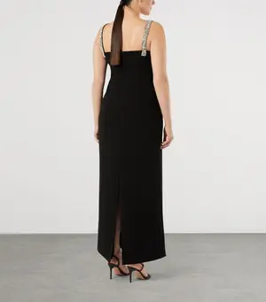 Marina Rinaldi Crystal-embellished Maxi Dress
