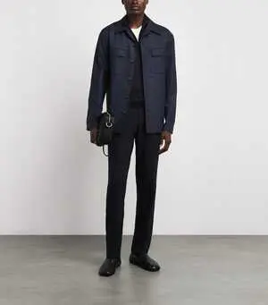 Pal Zileri Wool-silk Quarter-zip Sweater