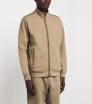 Pal Zileri Cotton-blend Zip-up Sweatshirt