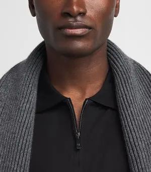 Pal Zileri Cotton Zip-up Polo Shirt