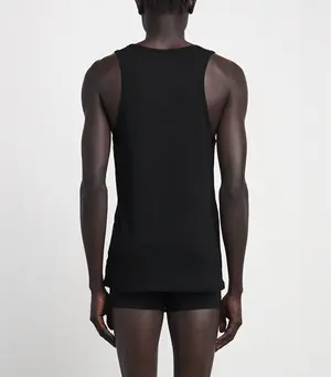 Calvin Klein Stretch-cotton Vests Pack Of 3