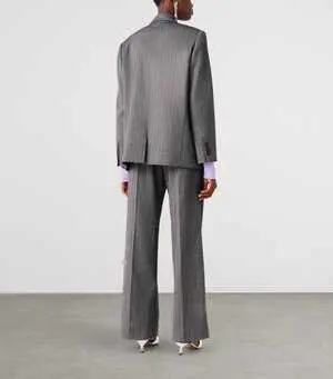 Maje Striped Rhinestone-embellished Blazer