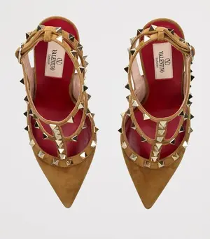 Valentino Garavani Leather Rockstud Pumps 100